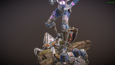 免费APEX 探路者眼眶皮肤模型-机器人／机甲模型库-OBJ(.obj/.mtl)模型下载-cg模型网