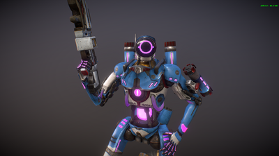 免费APEX 探路者眼眶皮肤模型-机器人／机甲模型库-OBJ(.obj/.mtl)模型下载-cg模型网