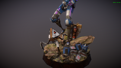 免费APEX 探路者眼眶皮肤模型-机器人／机甲模型库-OBJ(.obj/.mtl)模型下载-cg模型网