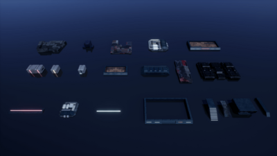 UE4 UE5模型-科幻建筑模型库-Unreal Engine模型下载-cg模型网