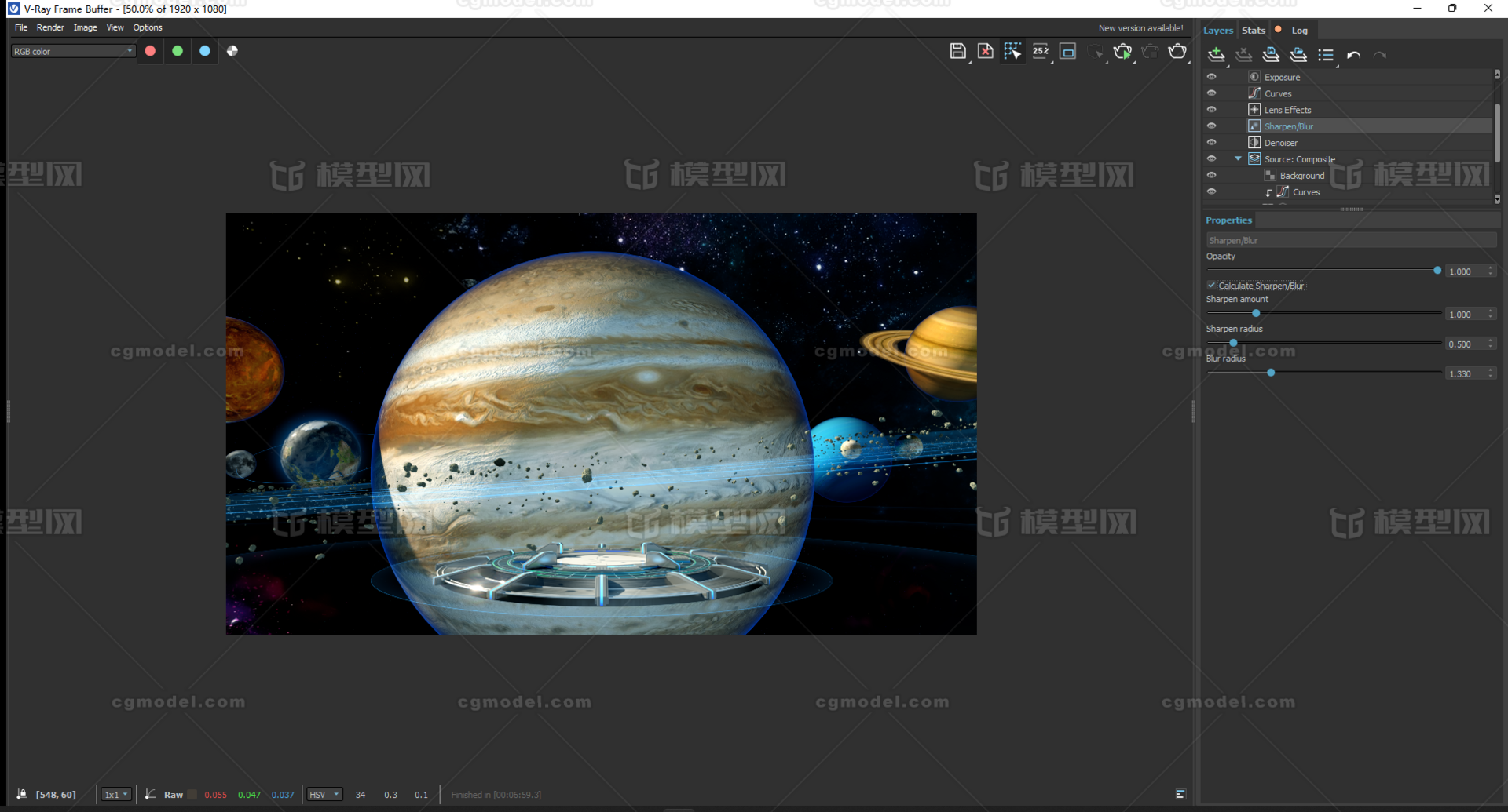星球动画与人的互动模型-科幻场景模型库-3ds Max(.max)模型下载-cg模型网