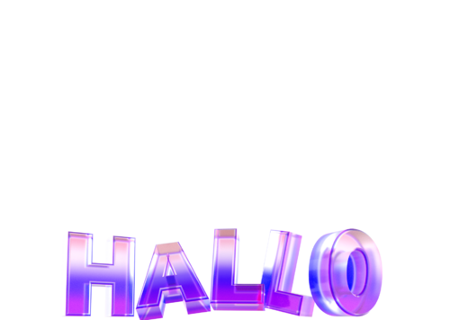 HALLO 广告标题模型-广告场景模型库-Cinema 4D(.c4d)模型下载-cg模型网