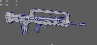 FAMAS突击步枪 自动步枪模型-枪械模型模型库-Blender(.blend)模型下载-cg模型网