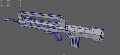FAMAS突击步枪 自动步枪模型-枪械模型模型库-Blender(.blend)模型下载-cg模型网