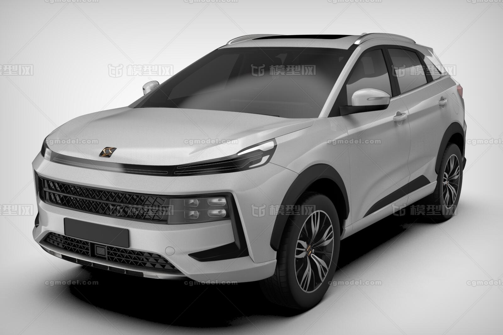 2022思皓QX 带内饰模型-越野车模型库-KeyShot(.bip/.ksp)模型下载-cg模型网