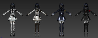 学生 职高模型-女人模型库-OBJ(.obj/.mtl)模型下载-cg模型网