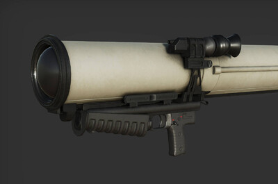 PF97式单兵云爆火箭 PF97式模型-火炮器械模型库-Maya(.ma/.mb)模型下载-cg模型网