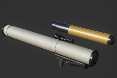 PF97式单兵云爆火箭 PF97式模型-火炮器械模型库-Maya(.ma/.mb)模型下载-cg模型网