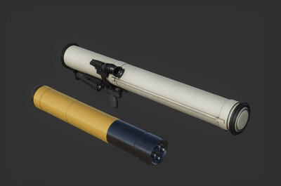 PF97式单兵云爆火箭 PF97式模型-火炮器械模型库-Maya(.ma/.mb)模型下载-cg模型网