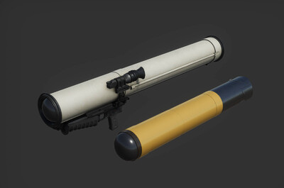 PF97式单兵云爆火箭 PF97式模型-火炮器械模型库-Maya(.ma/.mb)模型下载-cg模型网