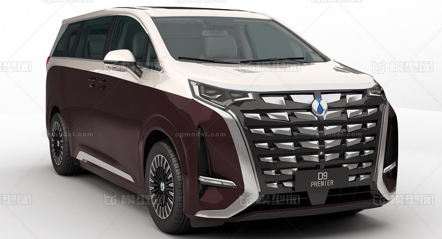 2023款腾势D9创始版 四座版模型-越野车/SUV模型库-3ds Max(.max)模型下载-cg模型网