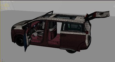 2023款腾势D9创始版 四座版模型-越野车/SUV模型库-3ds Max(.max)模型下载-cg模型网