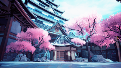 日式村庄 花村模型-现代场景模型库-Unreal Engine模型下载-cg模型网