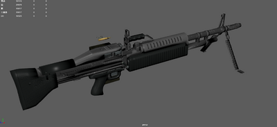 m60轻机枪 武器模型-枪械模型模型库-FBX(.fbx)模型下载-cg模型网