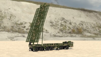 YLC-8E 中国反隐身雷达模型-其他器械模型库-3ds Max(.max)模型下载-cg模型网