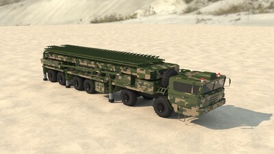 YLC-8E 中国反隐身雷达模型-其他器械模型库-3ds Max(.max)模型下载-cg模型网