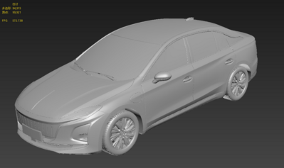 红旗E-QM5 红旗EQM5模型-轿车模型库-3ds Max(.max)模型下载-cg模型网