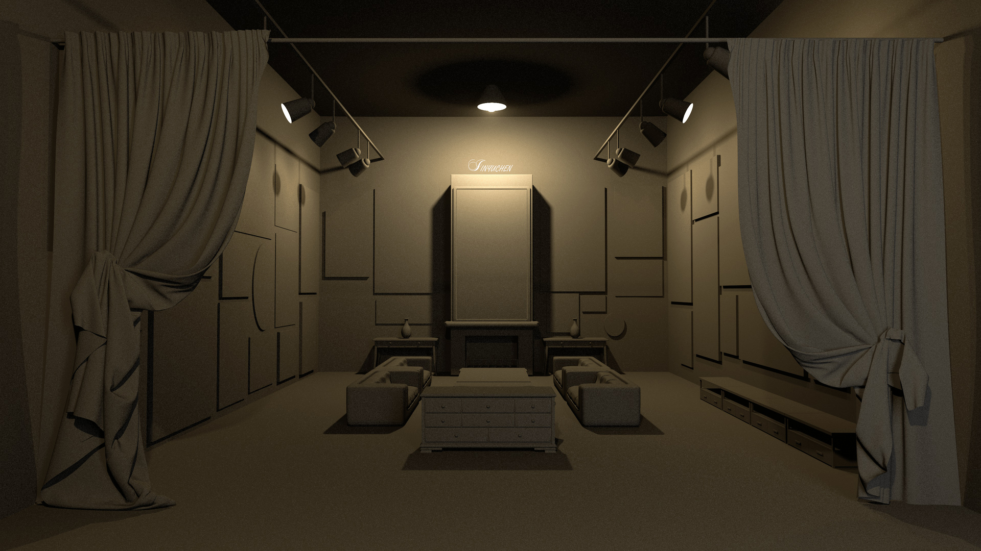 OC工程转RS效果对比模型 - 场景/空间/建筑 - 作品模型 - CG模型网