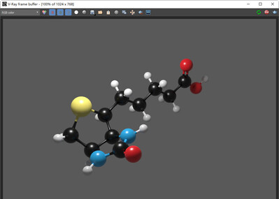 维生素B7分子模型模型-场景部件模型库-Blender(.blend)模型下载-cg模型网