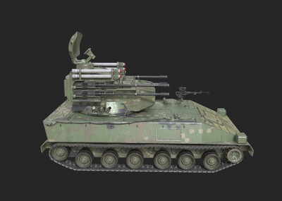 PBR 四涂装模型-火炮器械模型库-3D Studio(.3ds)模型下载-cg模型网
