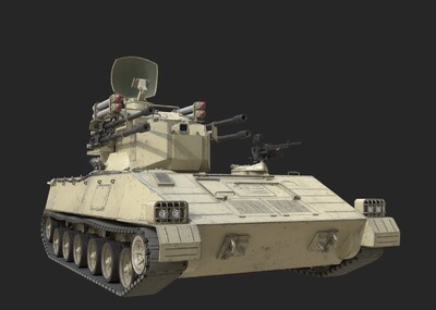 PBR 四涂装模型-火炮器械模型库-3D Studio(.3ds)模型下载-cg模型网