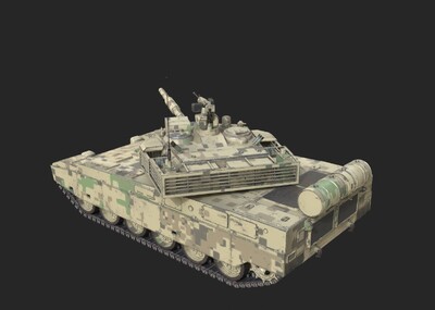 PBR 四涂装模型-装甲车／坦克模型库-3D Studio(.3ds)模型下载-cg模型网