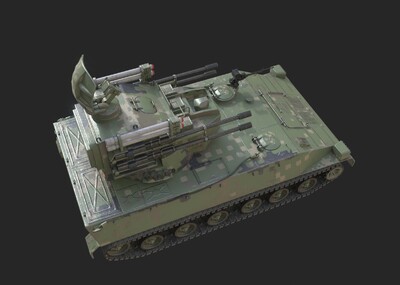 PBR 四涂装模型-火炮器械模型库-3D Studio(.3ds)模型下载-cg模型网