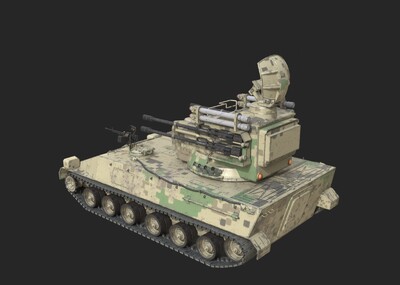PBR 四涂装模型-火炮器械模型库-3D Studio(.3ds)模型下载-cg模型网