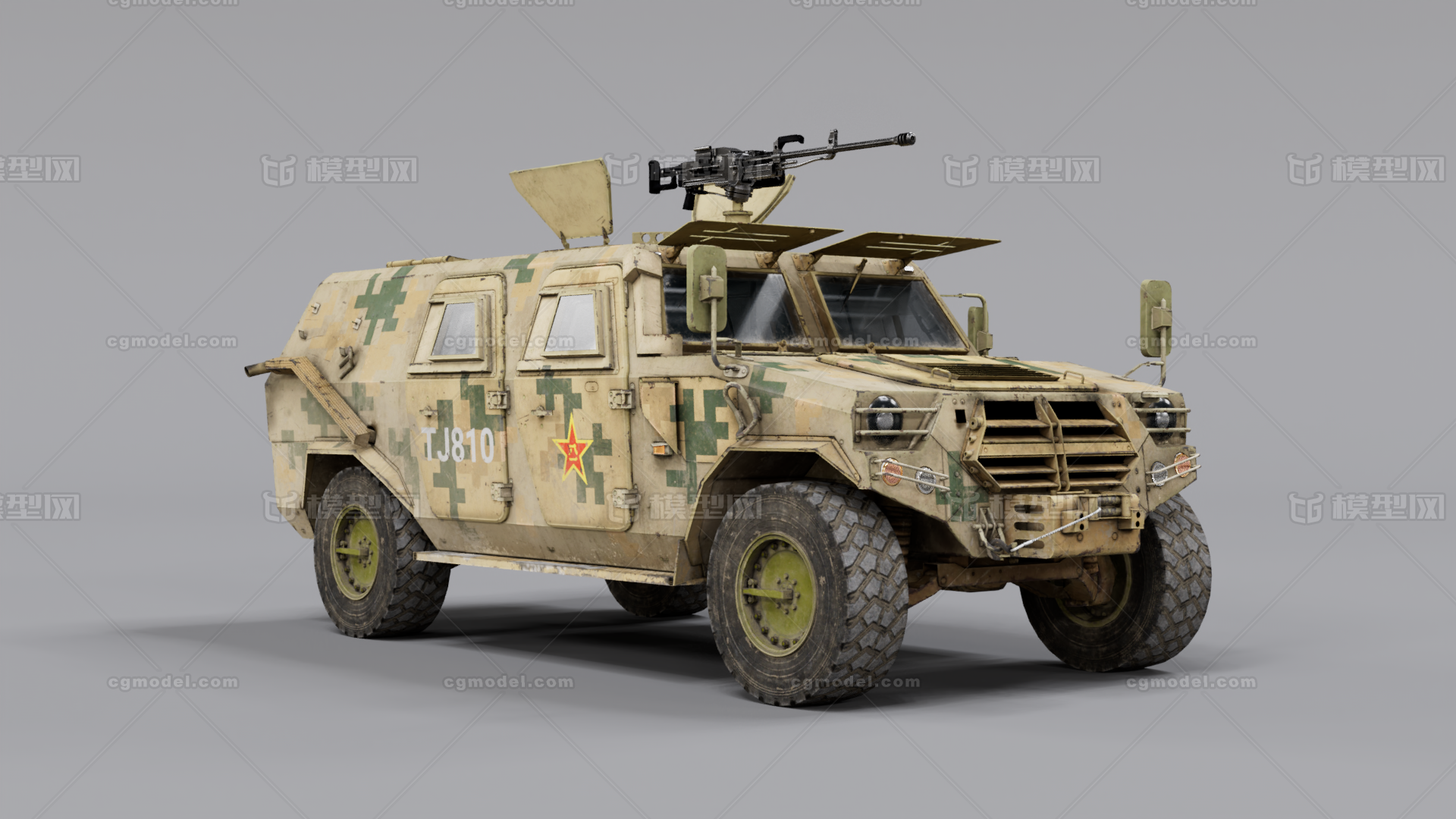 带有内饰的东风猛士CSK131轻型防护车 csk131装甲车模型-装甲车／坦克模型库-3ds Max(.max)模型下载-cg模型网