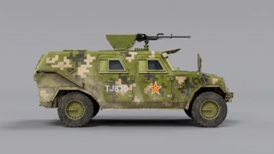 带有内饰的东风猛士CSK131轻型防护车 csk131装甲车模型-装甲车／坦克模型库-3ds Max(.max)模型下载-cg模型网