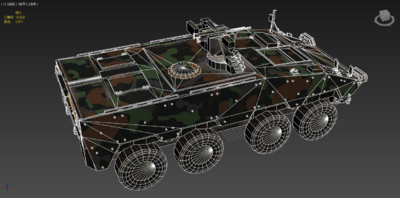 PBR材质 中国台湾省模型-装甲车／坦克模型库-FBX(.fbx)模型下载-cg模型网