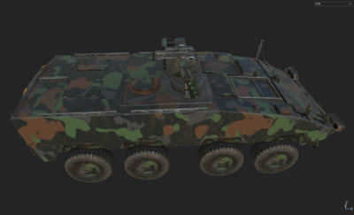 PBR材质 中国台湾省模型-装甲车／坦克模型库-FBX(.fbx)模型下载-cg模型网