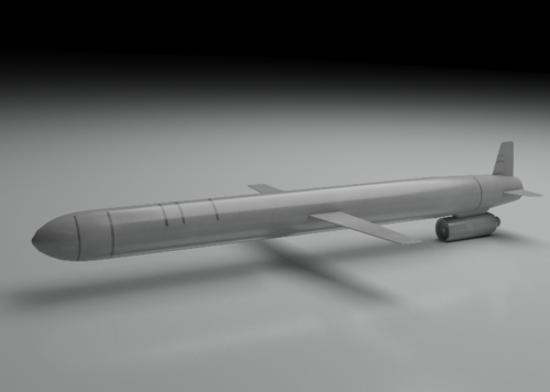 Kh-55巡航导弹 Kh-55模型-其他器械模型库-3ds Max(.max)模型下载-cg模型网