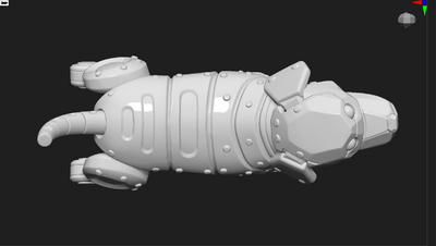 卡通机械狗 机器狗模型-机器动物模型库-Zbrush(.ztl/.zbp)模型下载-cg模型网