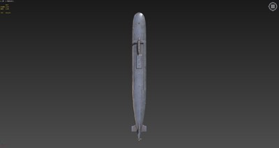 093B攻击型核潜艇 核潜艇模型-潜艇模型库-3ds Max(.max)模型下载-cg模型网