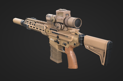 次世代 美国陆军下一代班用6.8毫米XM7突击步枪模型-枪械模型模型库-Cinema 4D(.c4d)模型下载-cg模型网