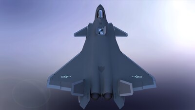 J20C 歼20C模型-军用飞机模型库-STEP(.stp)模型下载-cg模型网