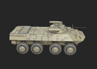 PBR 五涂装模型-装甲车／坦克模型库-3D Studio(.3ds)模型下载-cg模型网
