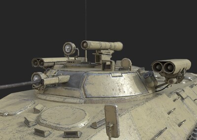 PBR 五涂装模型-装甲车／坦克模型库-3D Studio(.3ds)模型下载-cg模型网