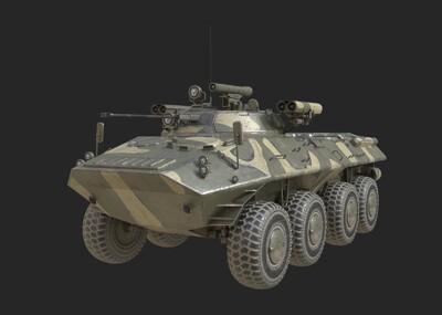 PBR 五涂装模型-装甲车／坦克模型库-3D Studio(.3ds)模型下载-cg模型网