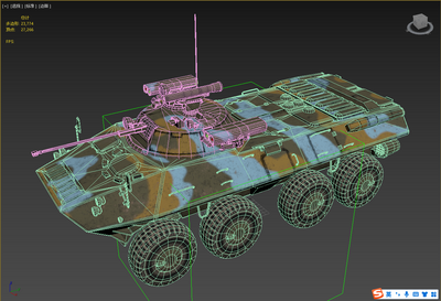 PBR 五涂装模型-装甲车／坦克模型库-3D Studio(.3ds)模型下载-cg模型网
