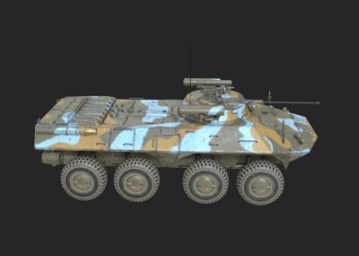 PBR 五涂装模型-装甲车／坦克模型库-3D Studio(.3ds)模型下载-cg模型网