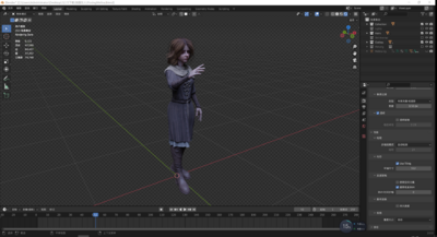 独眼女孩 通用格式模型-孩子-女模型库-3ds Max(.max)模型下载-cg模型网
