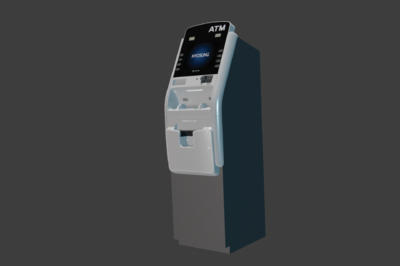 PBR次时代 ATM 取款机 银行取款机 模型-场景部件模型库-Blender(.blend)模型下载-cg模型网