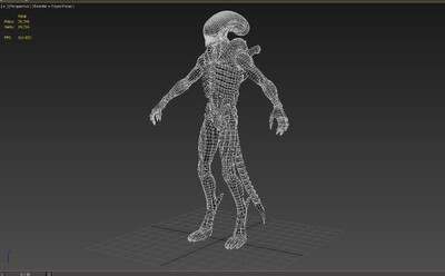异形怪物 电影模型-异形怪物模型库-FBX(.fbx)模型下载-cg模型网