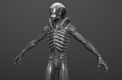异形怪物 电影模型-异形怪物模型库-FBX(.fbx)模型下载-cg模型网