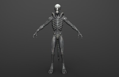 异形怪物 电影模型-异形怪物模型库-FBX(.fbx)模型下载-cg模型网