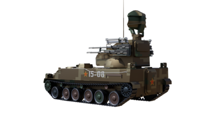 95式25毫米自行高炮 PGZ95式自行高炮模型-火炮器械模型库-Blender(.blend)模型下载-cg模型网