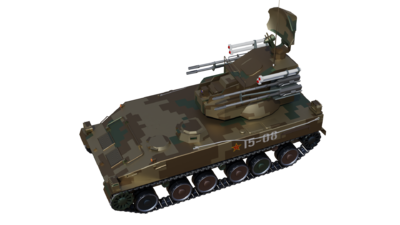 95式25毫米自行高炮 PGZ95式自行高炮模型-火炮器械模型库-Blender(.blend)模型下载-cg模型网