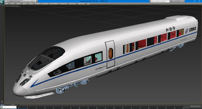 CRH380B（8辆编组）模型-火车/轨道车模型库-3ds Max(.max)模型下载-cg模型网